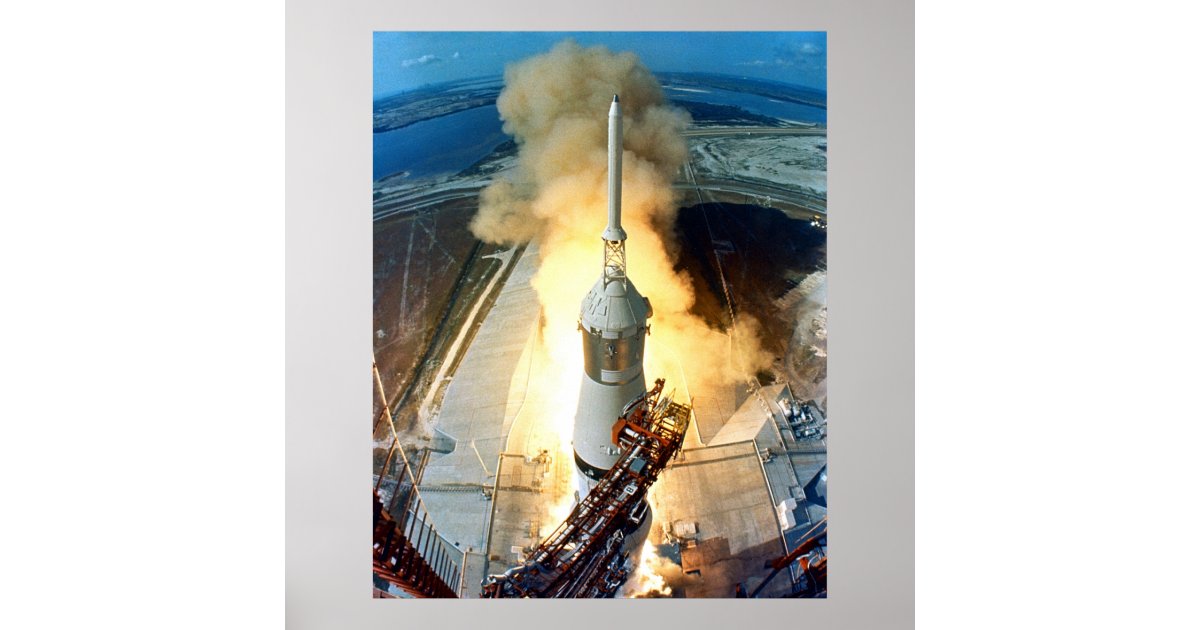 Apollo 11 Launch Poster | Zazzle