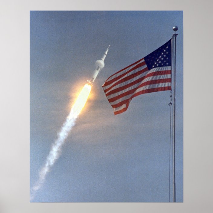 Apollo 11 Launch Poster | Zazzle.com