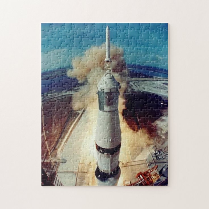 Apollo 11 Lift Off Jigsaw Puzzle | Zazzle