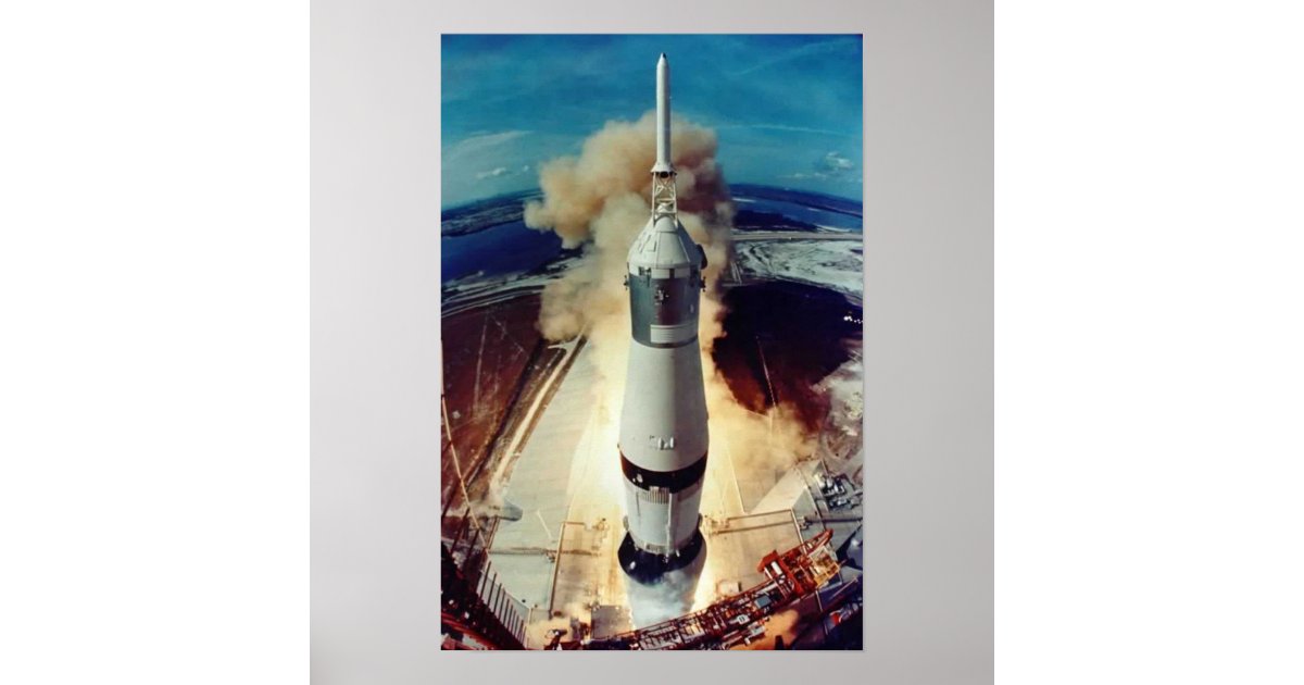 Apollo 11 Lift Off Poster | Zazzle