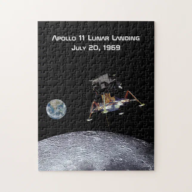 Apollo 11 Lunar Landing Jigsaw Puzzle | Zazzle