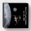 Apollo 11 Lunar Landing Wooden Box Sign | Zazzle