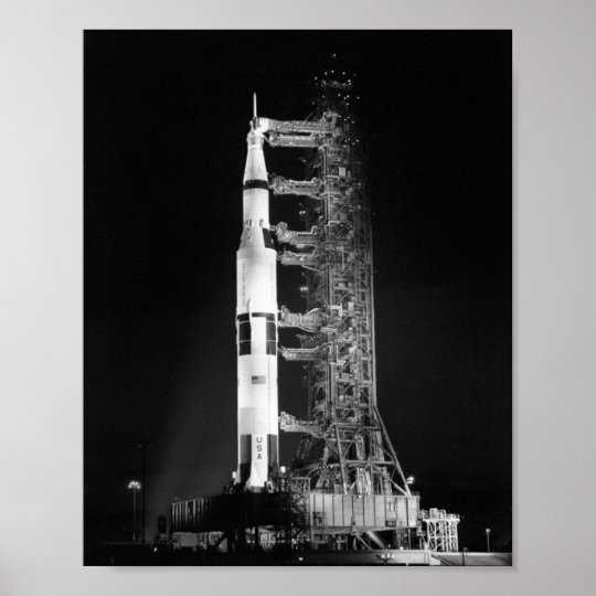 Apollo 11 on the Launch Pad Poster | Zazzle.com