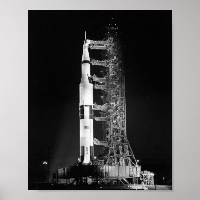 Apollo 11 on the Launch Pad Poster | Zazzle.com