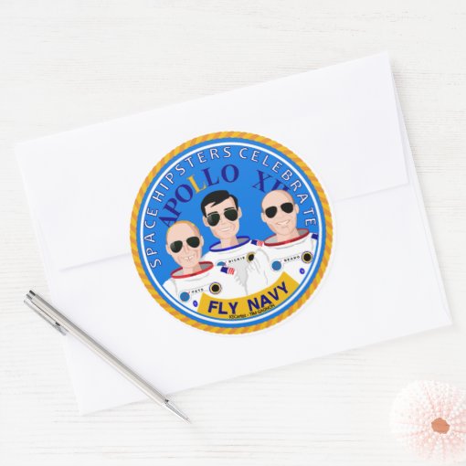 Apollo 12 50th anniversary stickers | Zazzle