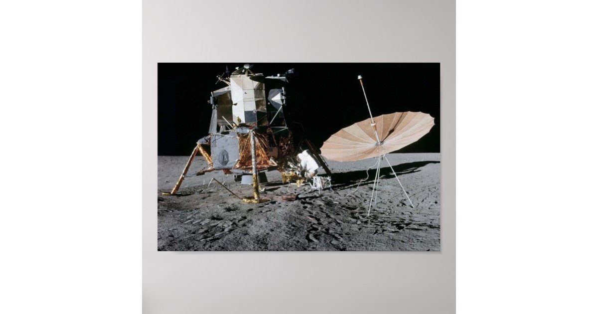 Apollo 12 Lunar Landing Site Poster | Zazzle