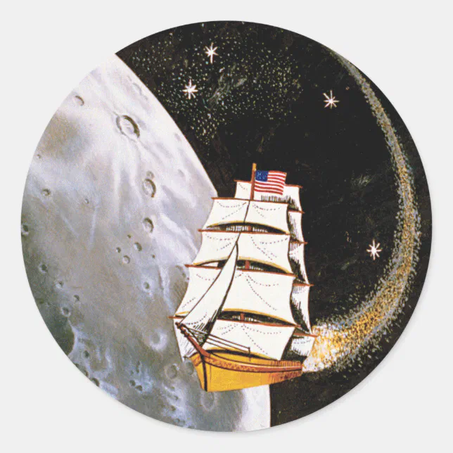 Apollo 12 Mission Patch Logo Classic Round Sticker | Zazzle