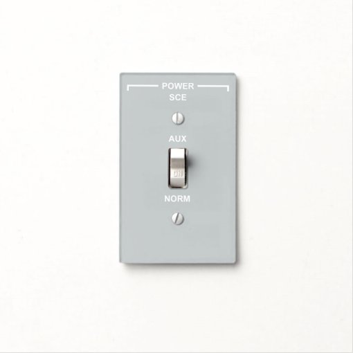 Apollo 12 SCE to AUX Light Switch Cover | Zazzle