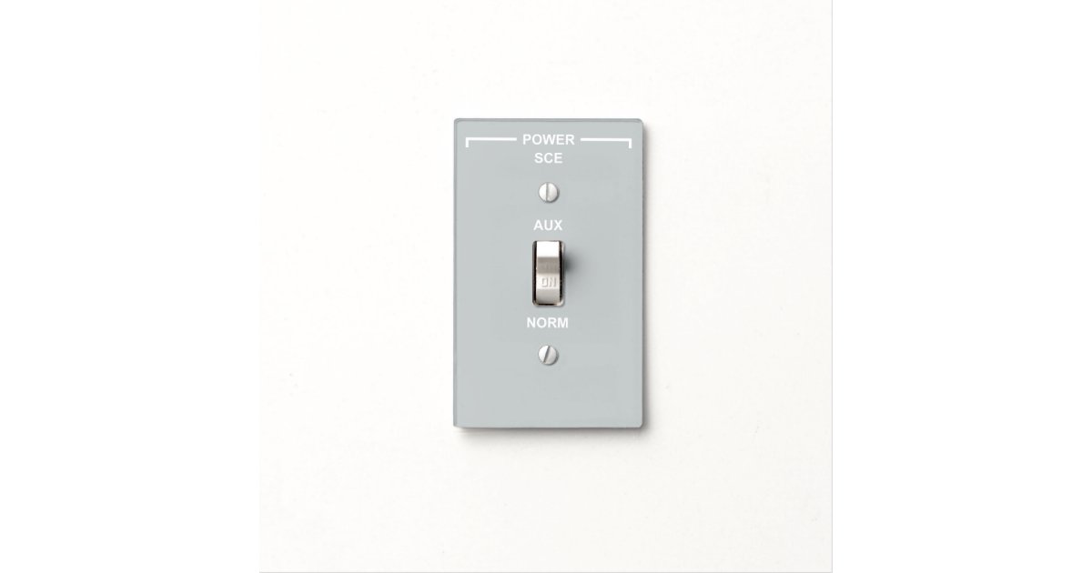 Apollo 12 SCE to AUX Light Switch Cover | Zazzle