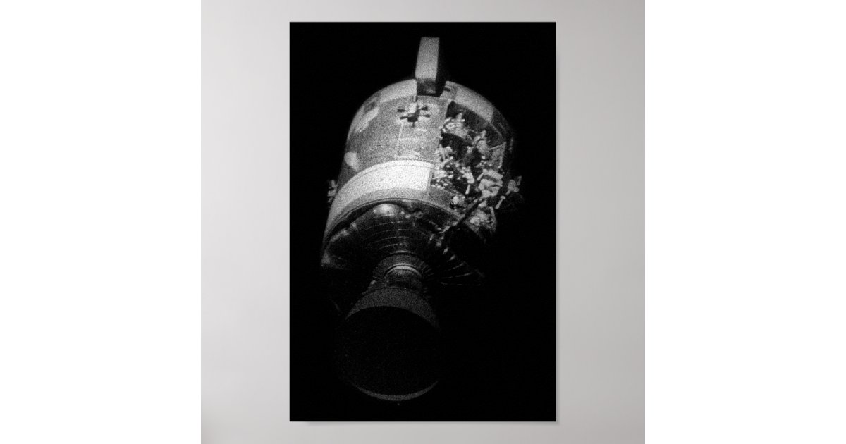 Apollo 13 Damaged Service Module Poster | Zazzle