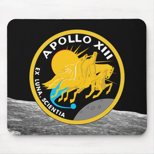 Apollo 13 NASA Mission Patch Logo Mouse Pad | Zazzle