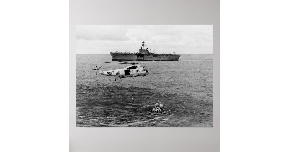 Apollo 13 Splashdown & Recovery Poster | Zazzle