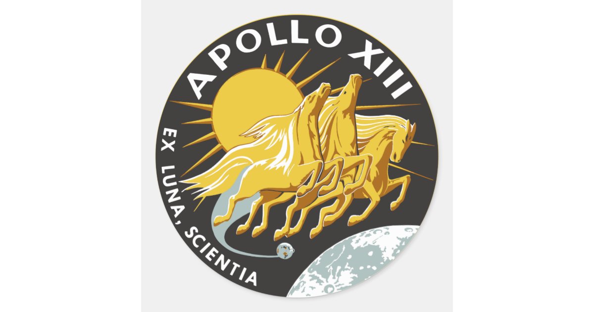 Apollo 13 Sticker | Zazzle