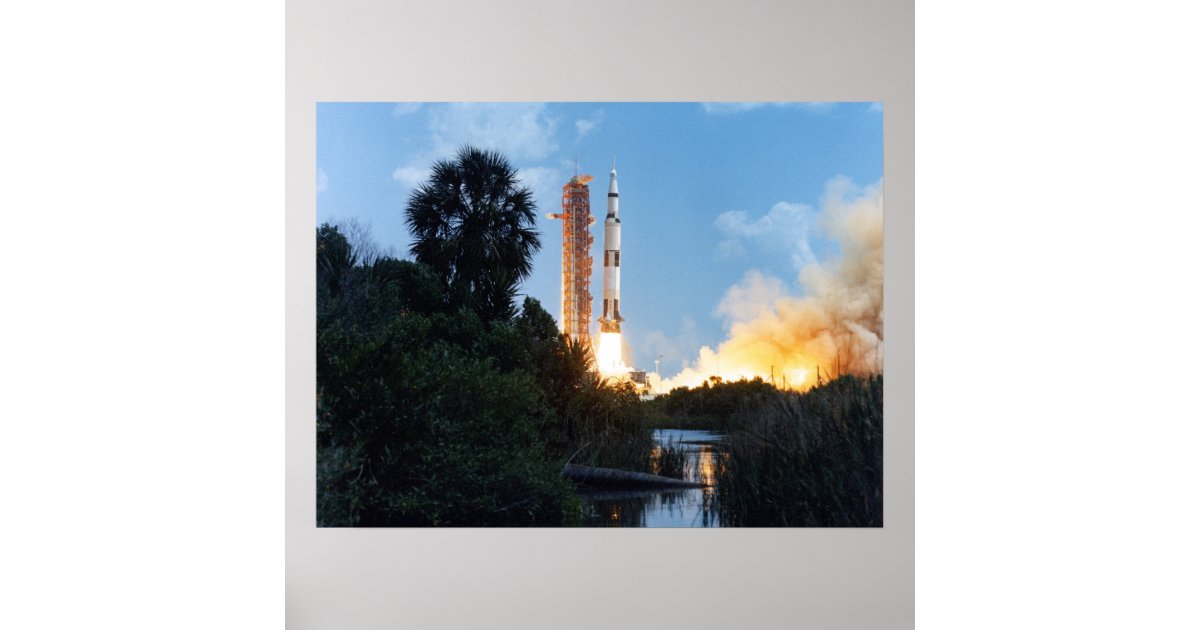 Apollo 16 Launch Poster | Zazzle