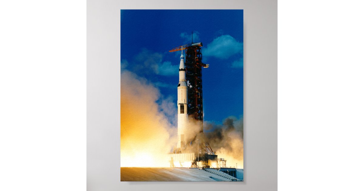 Apollo 16 Launch Poster | Zazzle