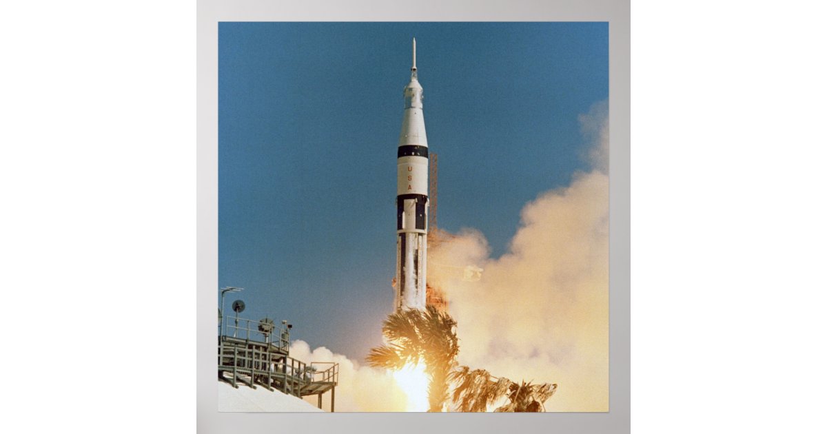 Apollo 7 Launch Poster | Zazzle