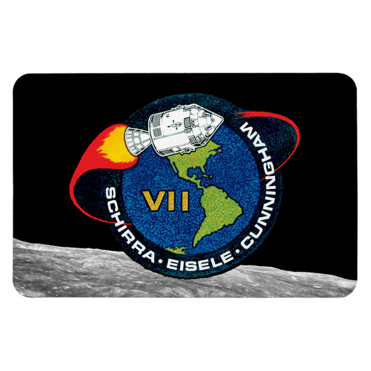 Apollo 7 NASA Mission Patch Logo Magnet | Zazzle