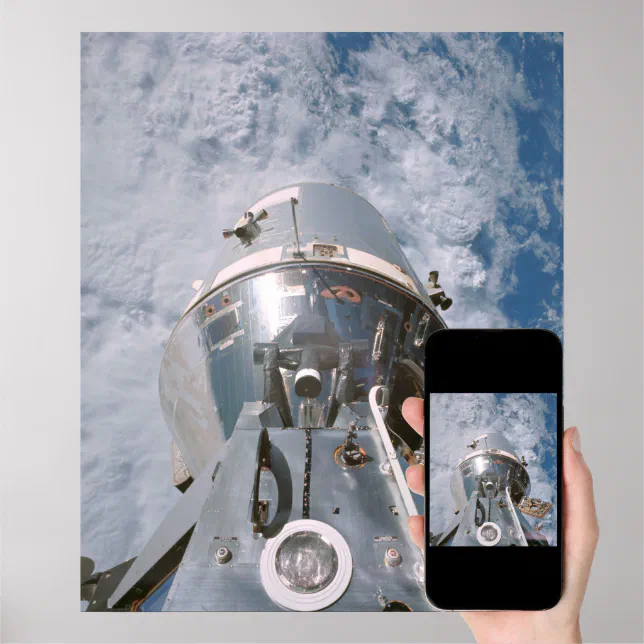 Apollo 9 Command Module docked with Lunar Module Poster | Zazzle