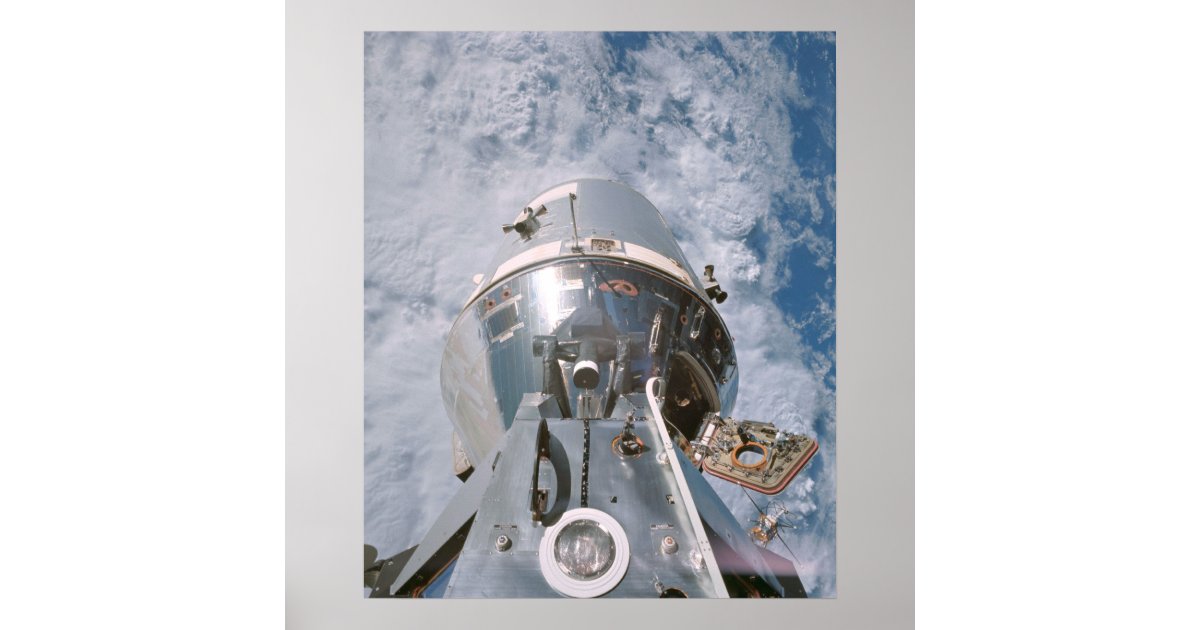 Apollo 9 Command Module docked with Lunar Module Poster | Zazzle