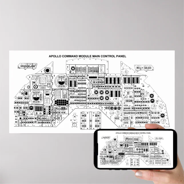 Apollo Command Control Panel Poster | Zazzle