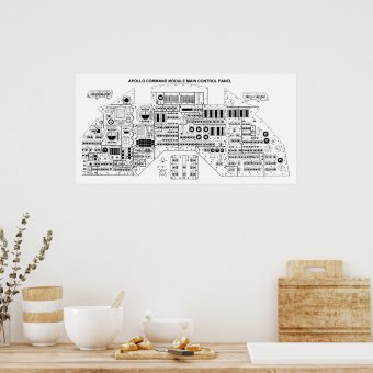 Apollo Command Control Panel Poster | Zazzle