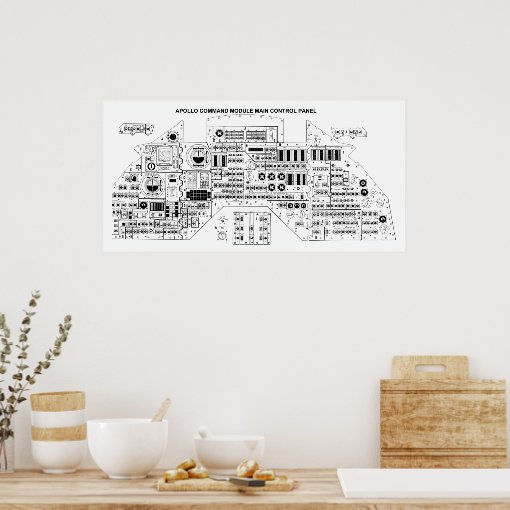 Apollo Command Control Panel Poster | Zazzle