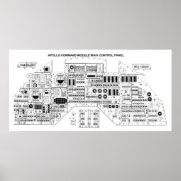 Apollo Command Control Panel Poster | Zazzle