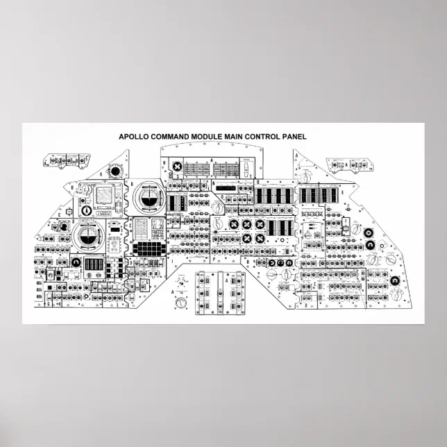 Apollo Command Control Panel Poster | Zazzle