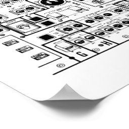 Apollo Command Control Panel Poster | Zazzle