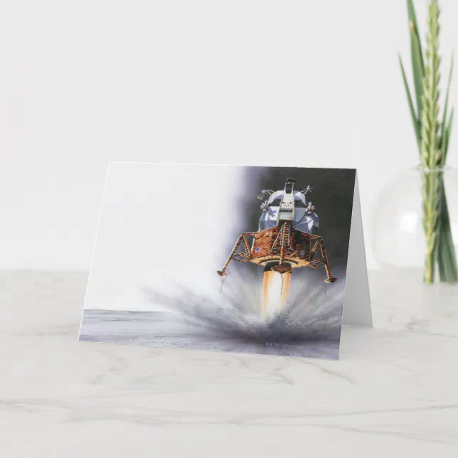 Apollo Eagle Lunar Module Card | Zazzle