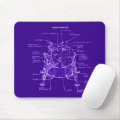 Apollo Lunar Module Blueprints Mouse Pad | Zazzle