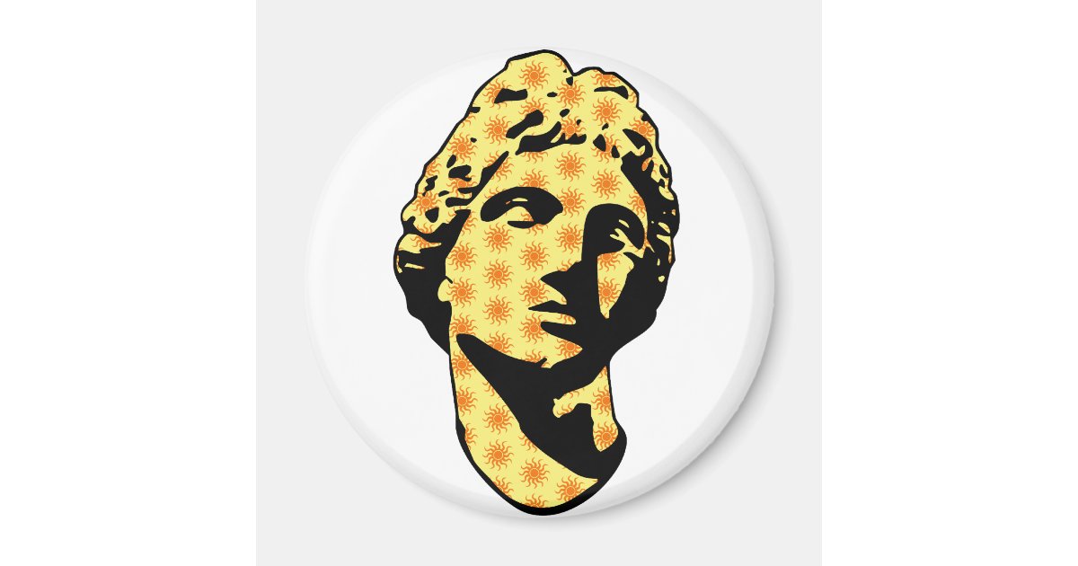 Apollo marble statue magnet | Zazzle
