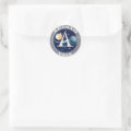 Apollo Program Logo Classic Round Sticker | Zazzle