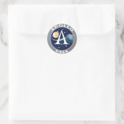 Apollo Program Logo Classic Round Sticker | Zazzle