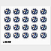 Apollo Program Logo Square Sticker | Zazzle