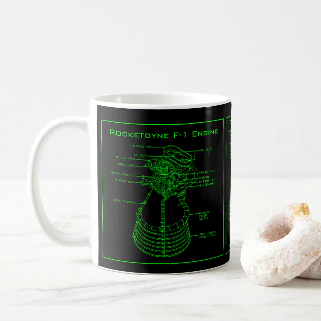 Apollo Saturn V Rocketdyne F-1 engine Mug | Zazzle