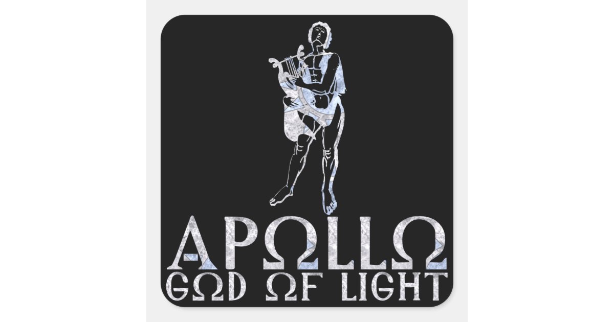 Apollo Square Sticker | Zazzle