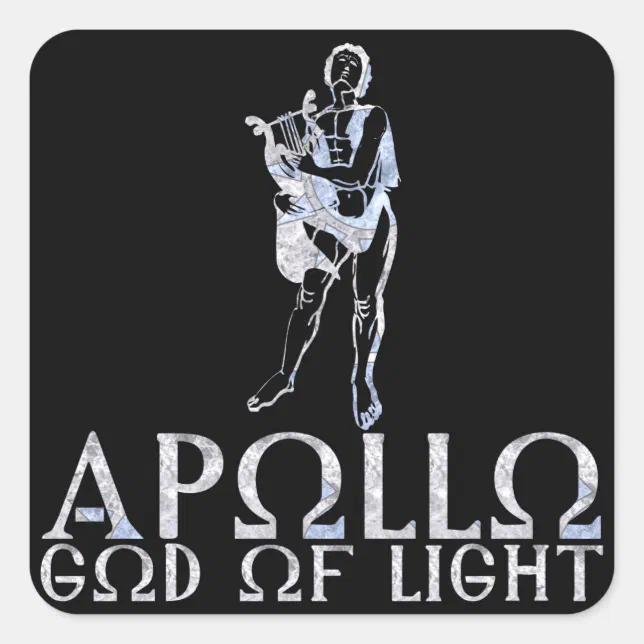 Apollo Square Sticker | Zazzle