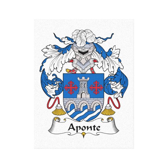 Aponte Family Crest Canvas Print | Zazzle.com