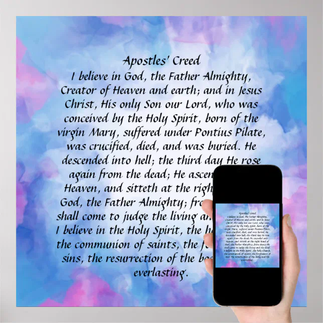 Apostles' Creed Poster | Zazzle