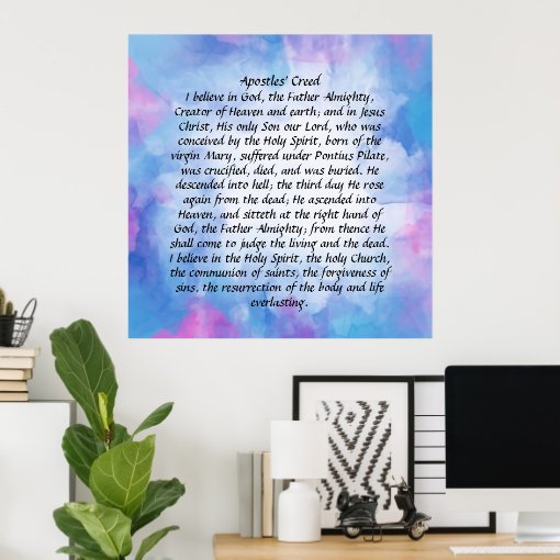 Apostles' Creed Poster | Zazzle