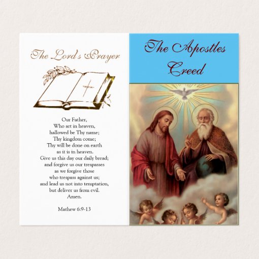 Apostles Creed - Prayer Card | Zazzle