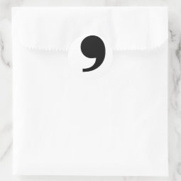 Apostrophe/Comma Sticker | Zazzle