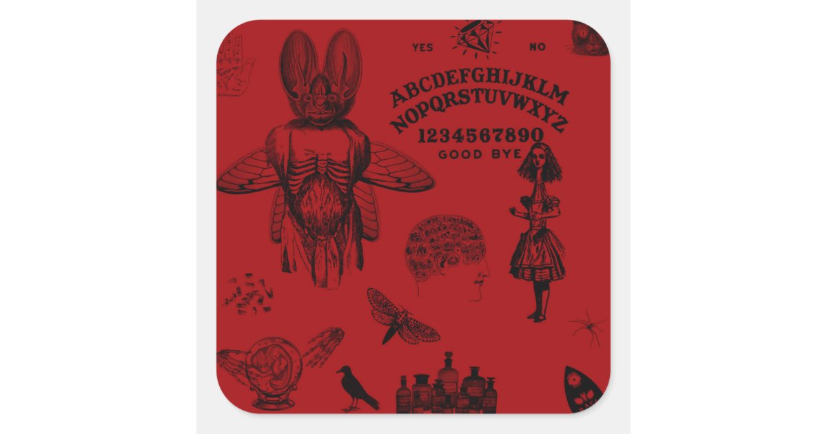 Apothecary Square Sticker | Zazzle