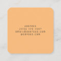 App icon shape with back monogram square business card | Zazzle