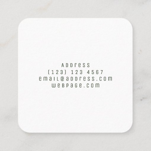 App icon shape with logo square business card | Zazzle