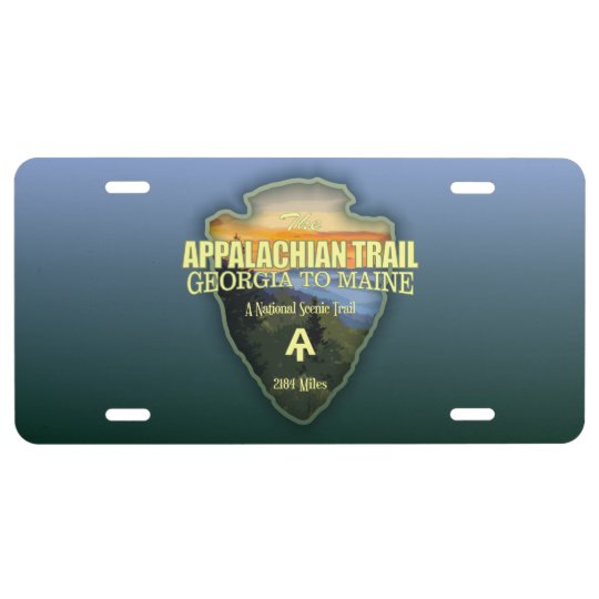 Appalachian Trail (arrowhead) License Plate | Zazzle.com