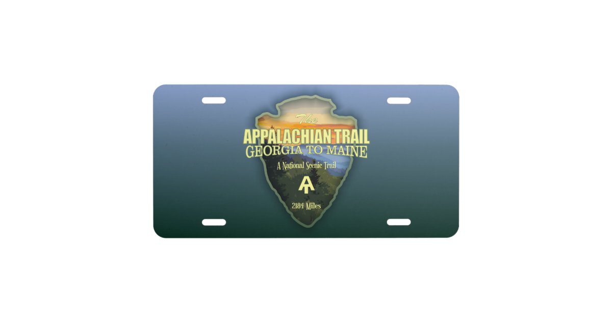 Appalachian Trail (arrowhead) License Plate | Zazzle