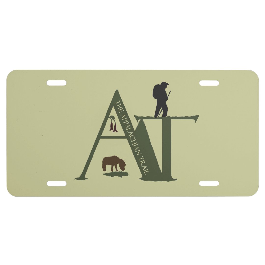 Appalachian Trail AT Hiker License Plate | Zazzle