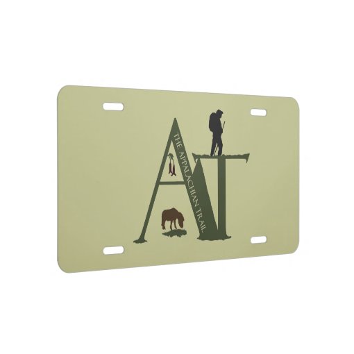 Appalachian Trail AT Hiker License Plate | Zazzle